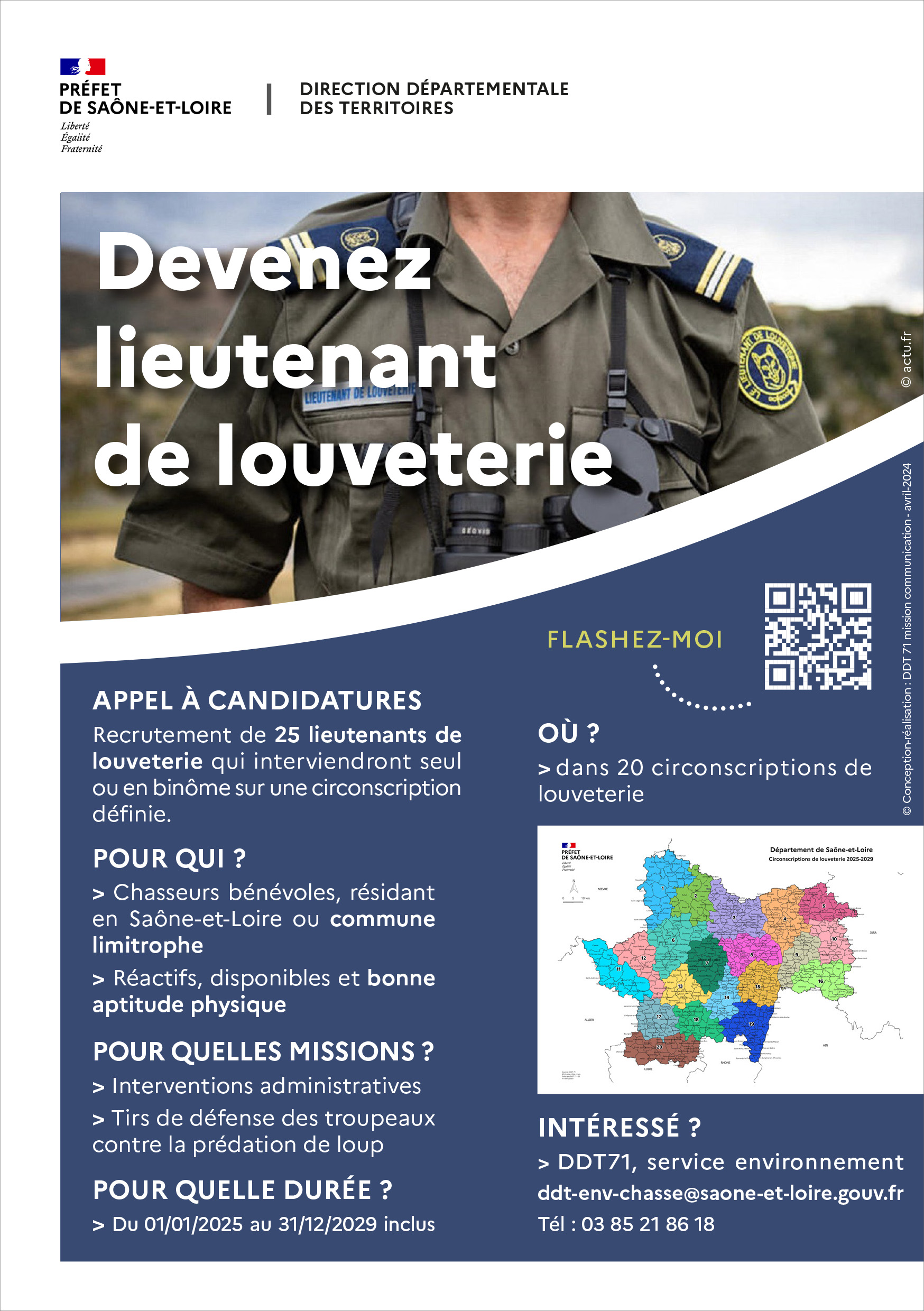 Recrutement de 25 lieutenants de louveterie - Fédération Départementale des Chasseurs de la ...